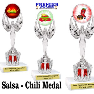Chili - Salsa - BBQ Trophy. 8" Tall With Choice of Art Work. Great ...
