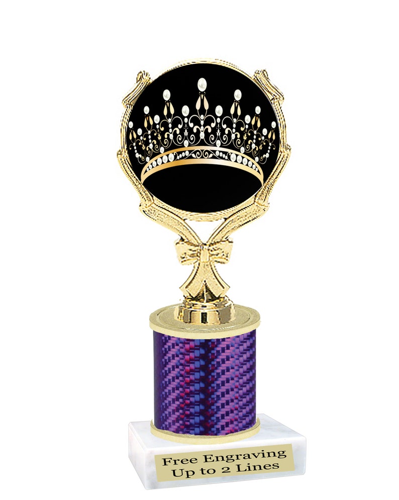 Crown Theme Trophy. Cute Trophy for Any Pageants Contests - Etsy