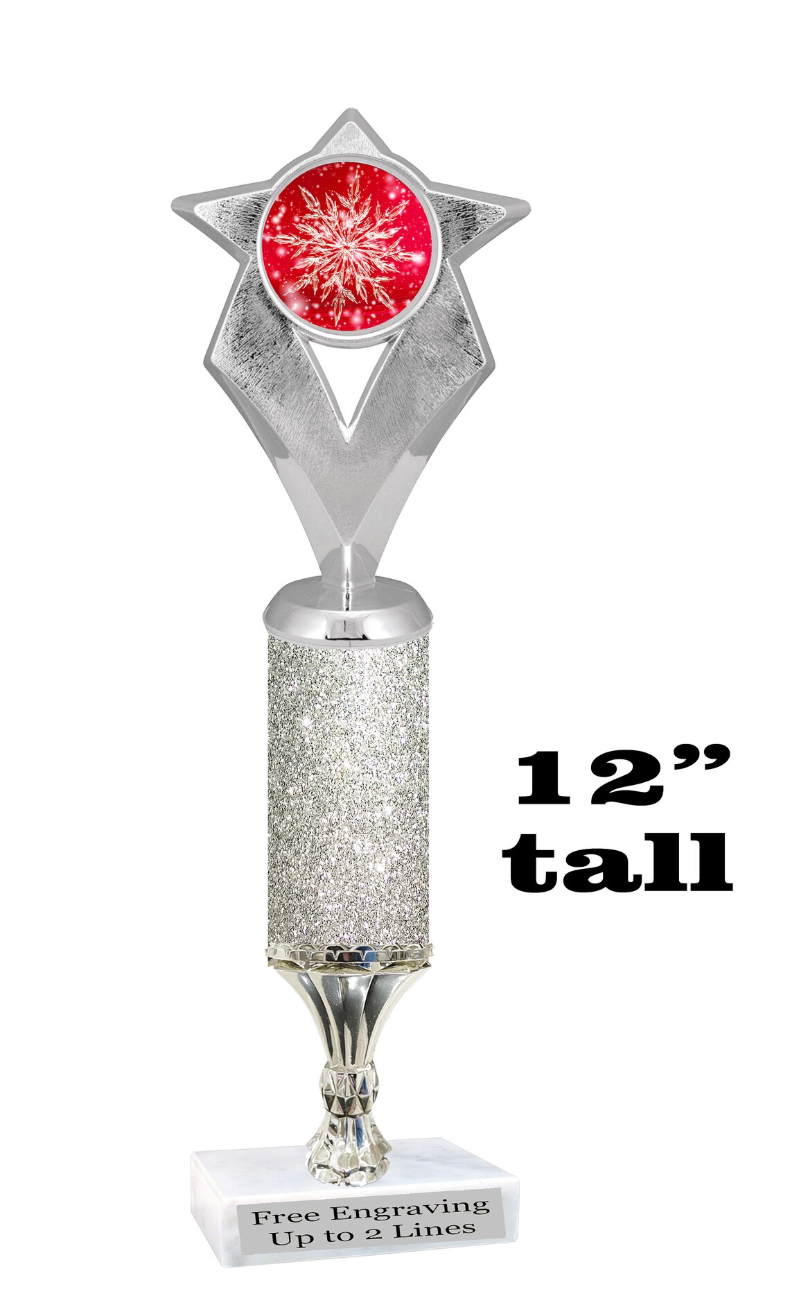 Snowflake Trophy. Great Trophy for Your Holiday Events, Santa Runs ...