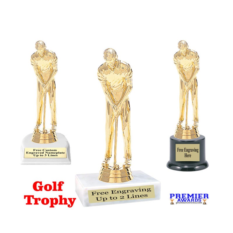 Golf Trophy - Etsy