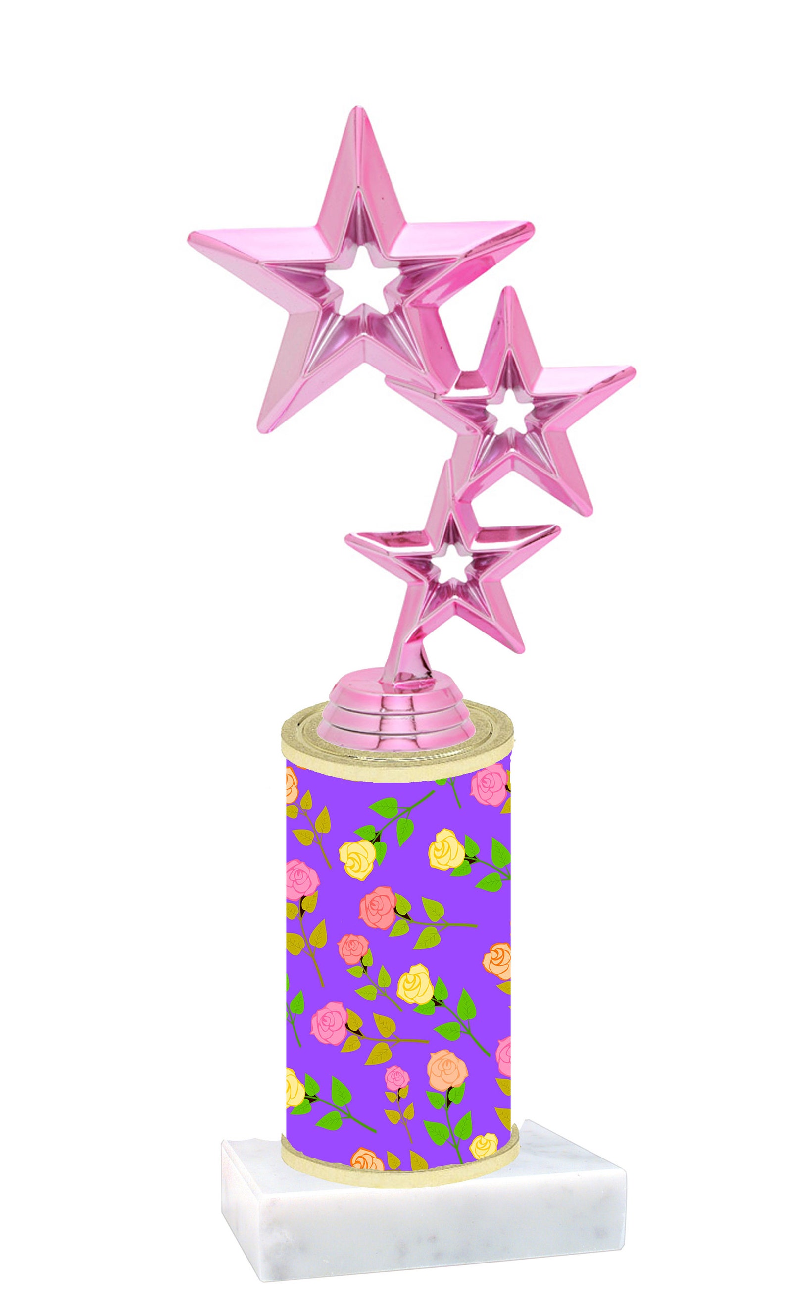 Flowers design trophy with choice of figure. Numerous trophy | Etsy