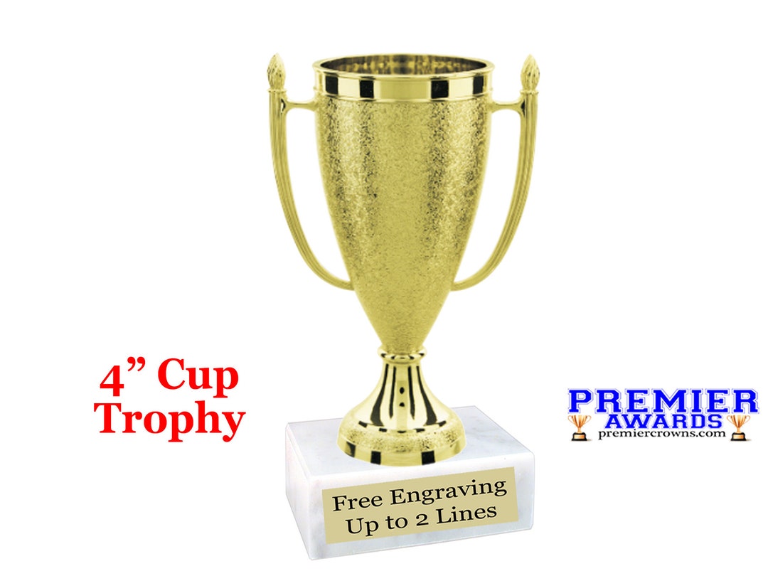 Cup Trophy. 4" Tall. Great for Pageants, Contests, Recitals, Schools ...