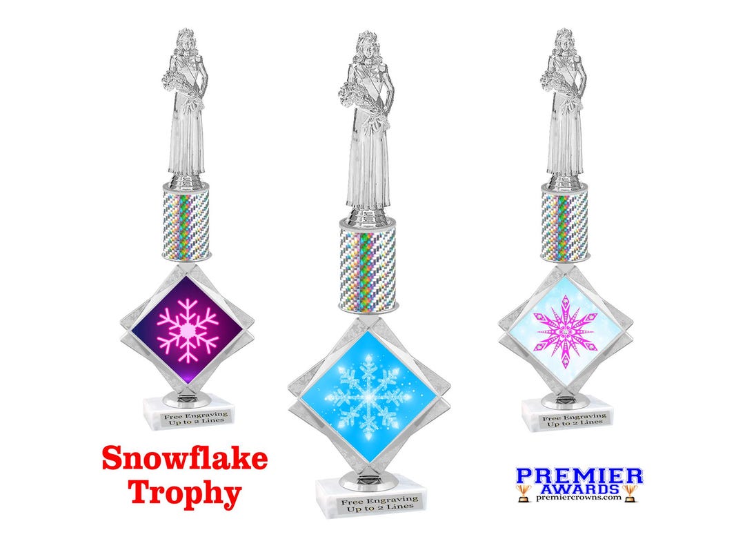 Snowflake Trophy. Great Trophy for Your Holiday Events, Holiday Games ...