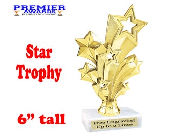 Gold Star Trophy. Perfect for Any Event Contest Pageant or - Etsy