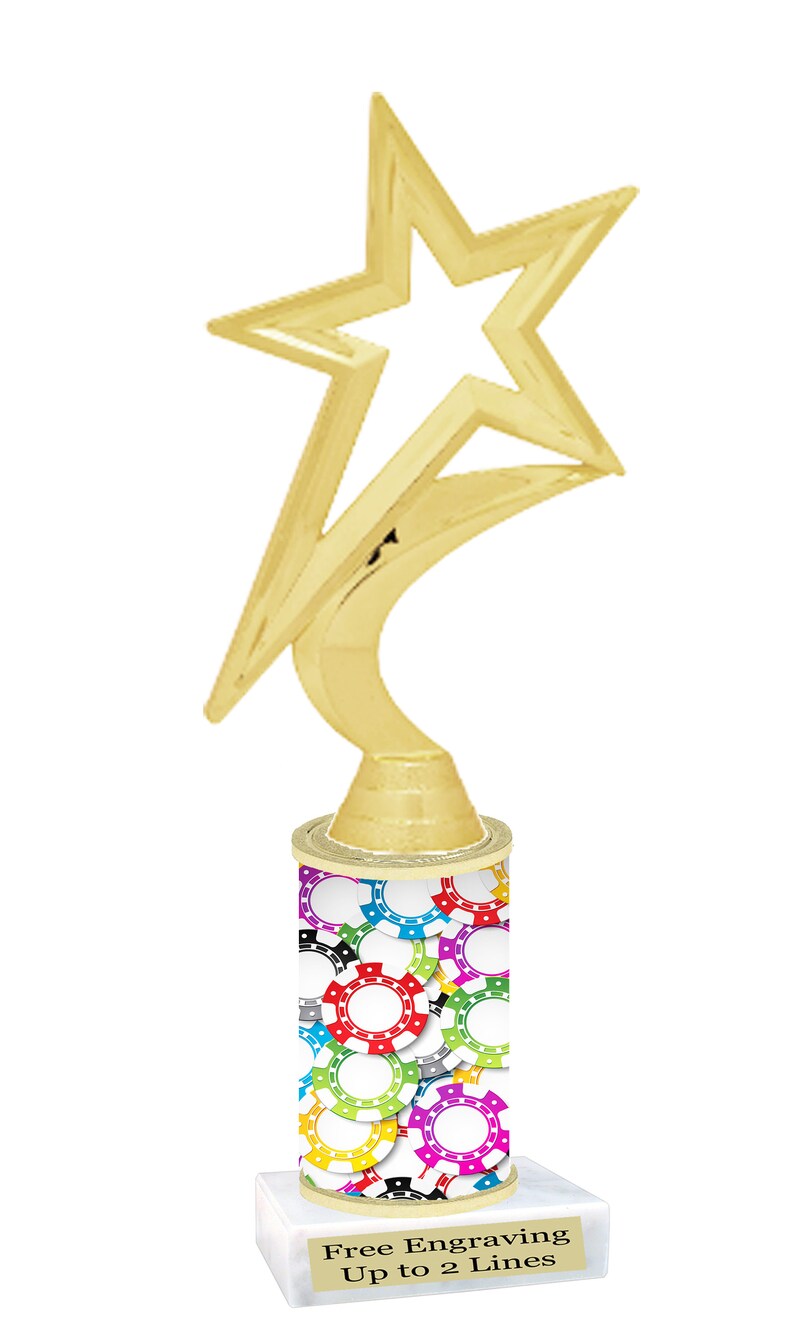 Casino Theme Trophy. Great Trophy for Your Next Family Game - Etsy