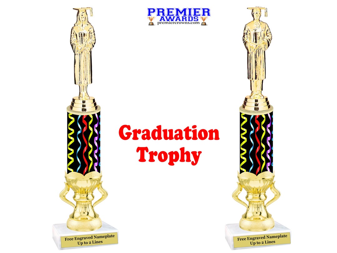 Graduation Trophy. Celebrate Their Achievement With This Festive Trophy ...