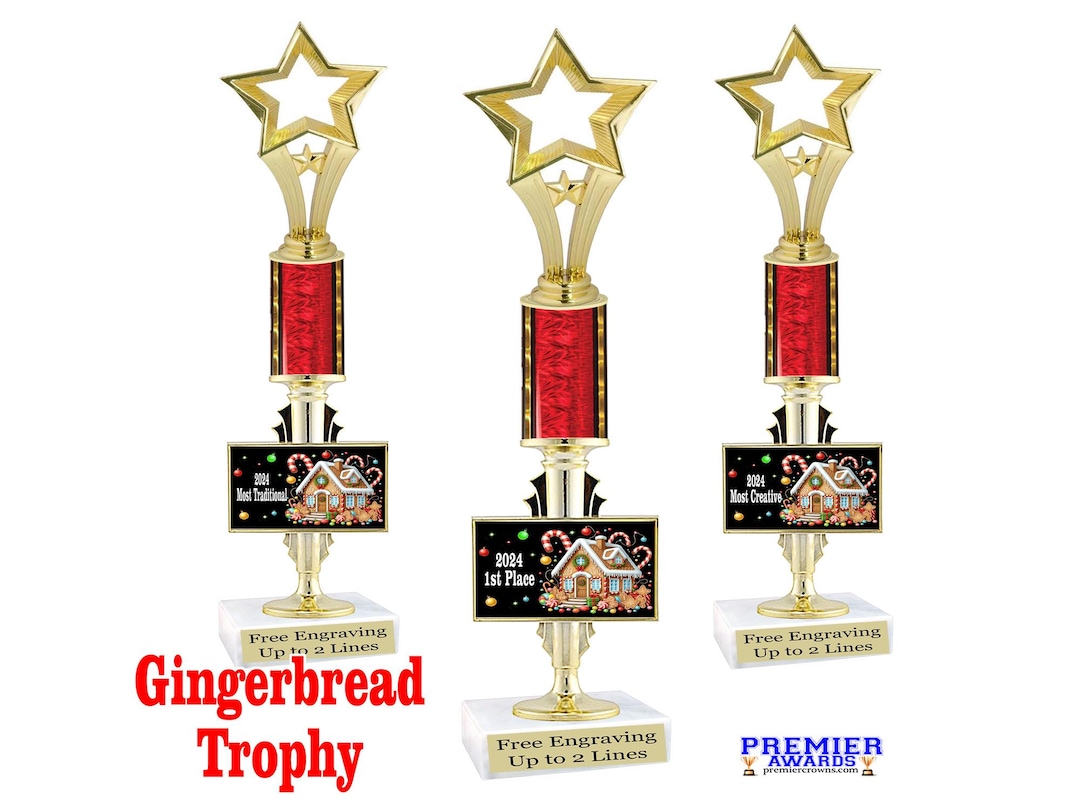 Gingerbread House Trophy With Numerous Categories. Great for You Baking ...