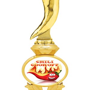 Chili Cook off Trophy. 10 Tall With Choice of Art Work. Great Trophy ...