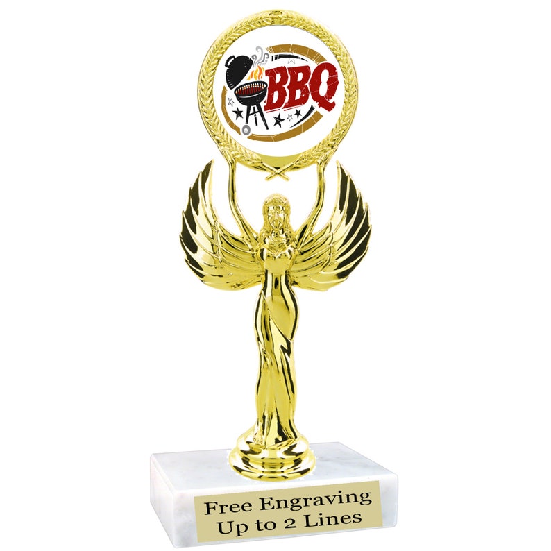 BBQ Cook off Trophy. 6" Tall With Choice of Art Work. Great Trophy for ...