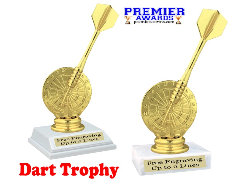 Darts trophy. Great trophy for your tournaments family | Etsy