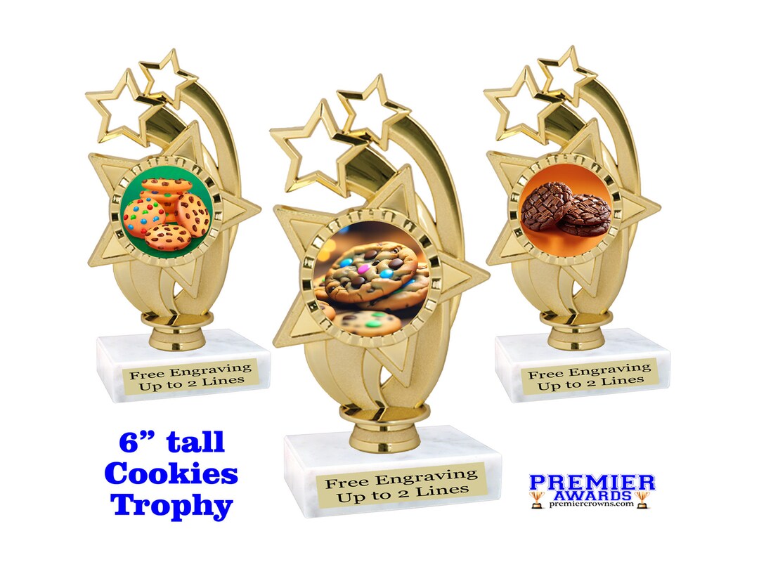 Cookie Theme Trophy. Choice of 9. Great for Your Cookie Baking and ...