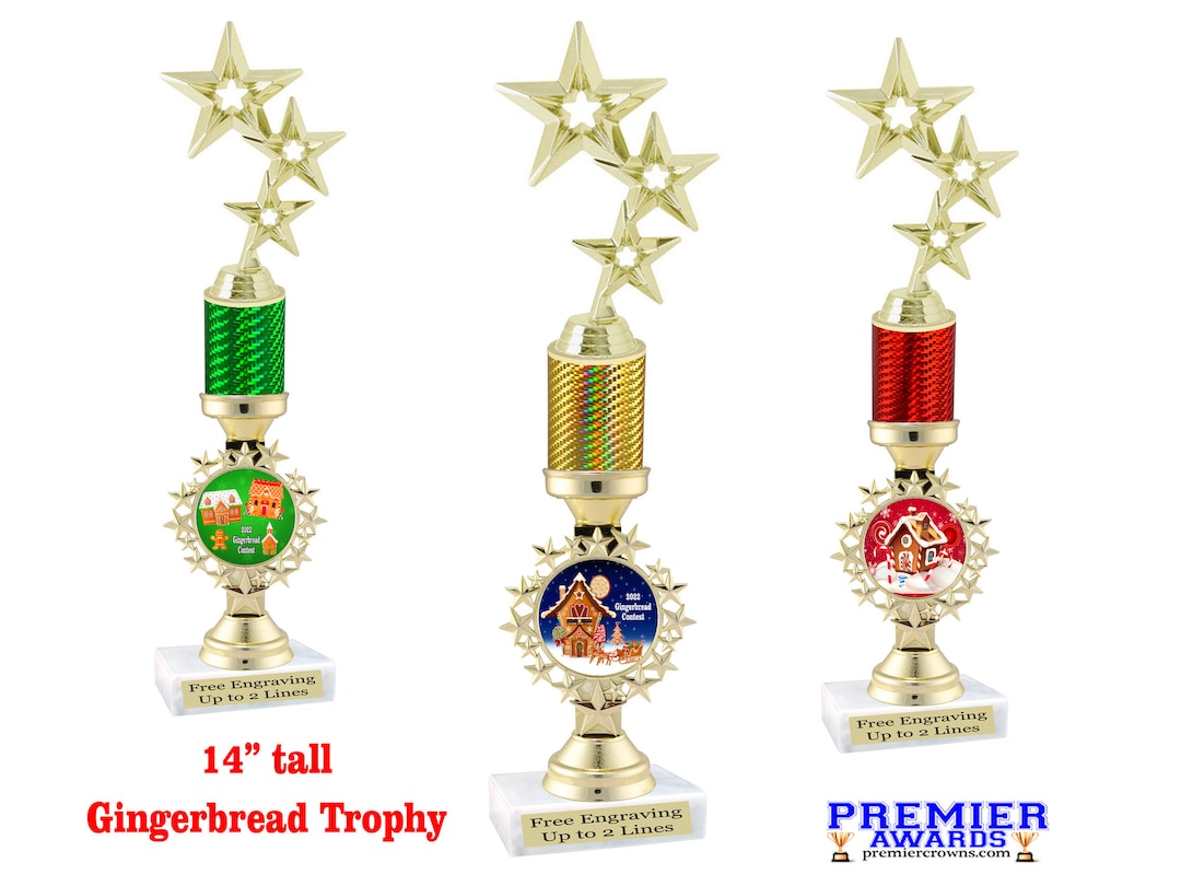 Gingerbread House Trophy. Great Trophy for Your Holiday Events ...