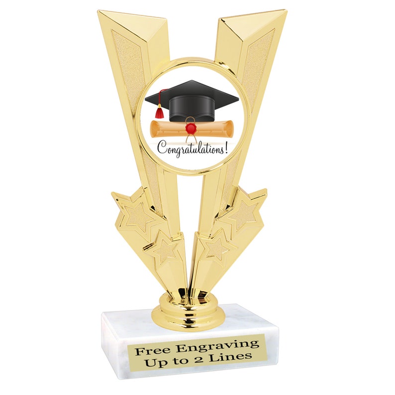 Graduation Theme Trophy. Great Award to Celebrate Their Accomplishments ...