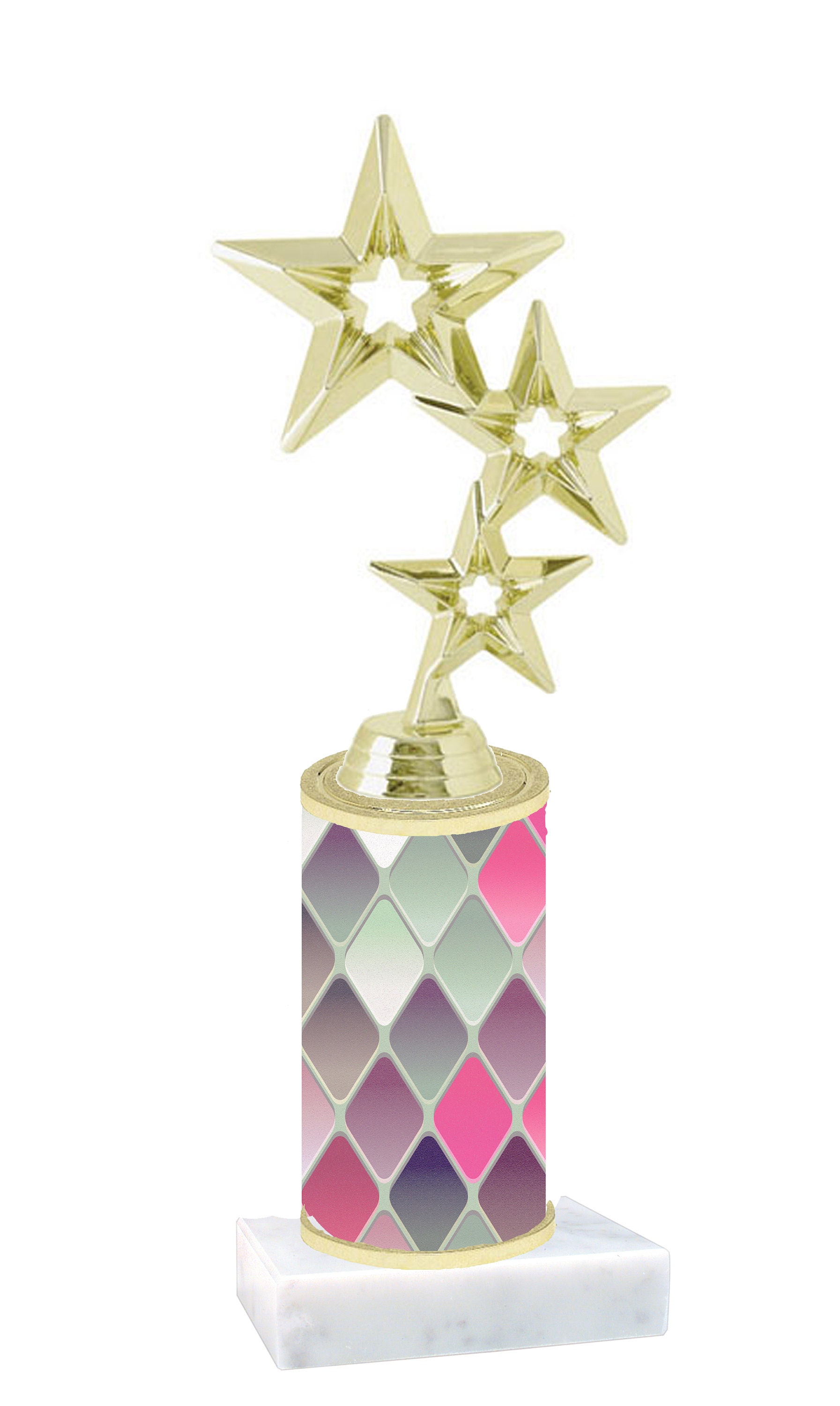Diamond Design Trophy With Choice of Figure. Numerous Trophy - Etsy UK