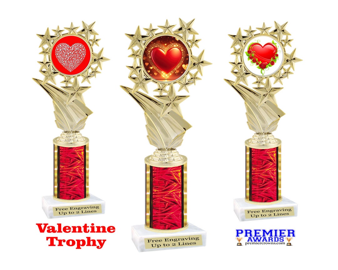 Heart Trophy. Great Trophy for Any Event, Competition, Party, Pageant ...