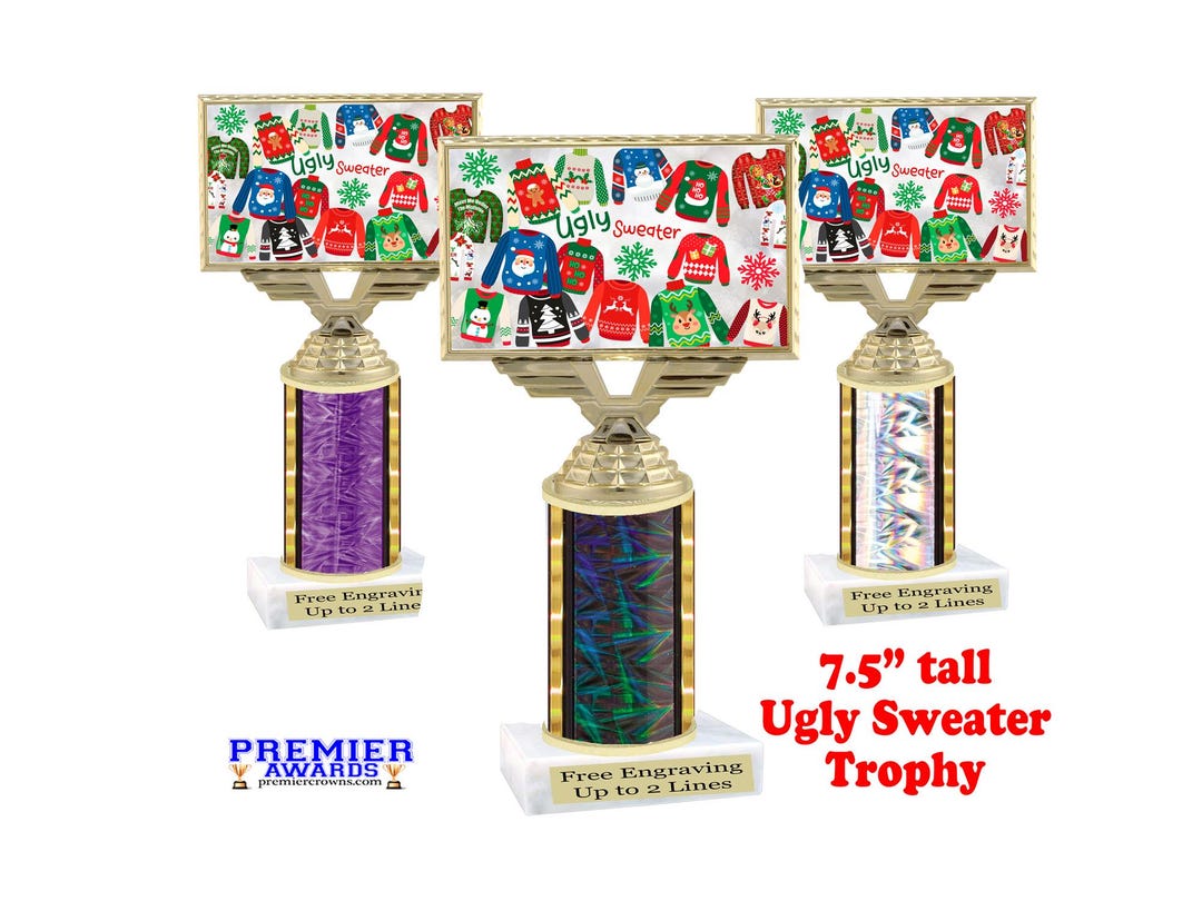 Ugly Sweater Trophy. Great for Your Family, Office, Church or ...