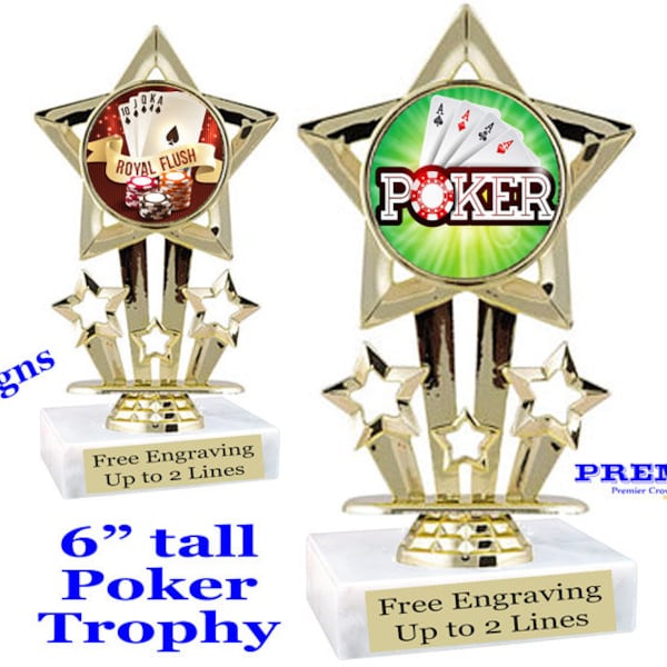 Poker Trophy - Etsy