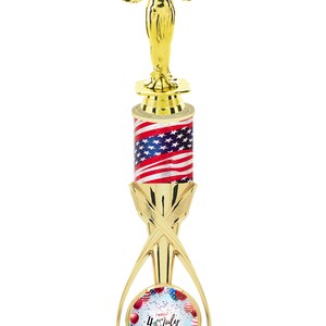 Patriotic - 4th of July Trophy. 14" Tall. Show off Your Patriotic ...