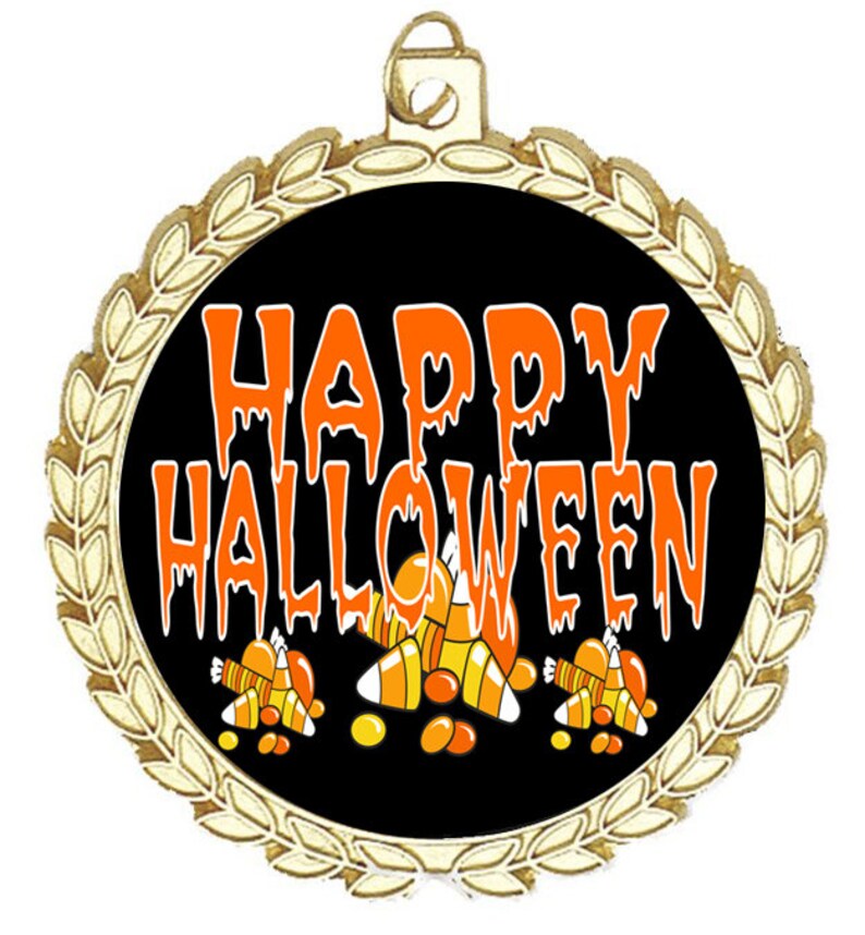 Halloween Medal. Gold Medal With Choice of Halloween Art Work. - Etsy