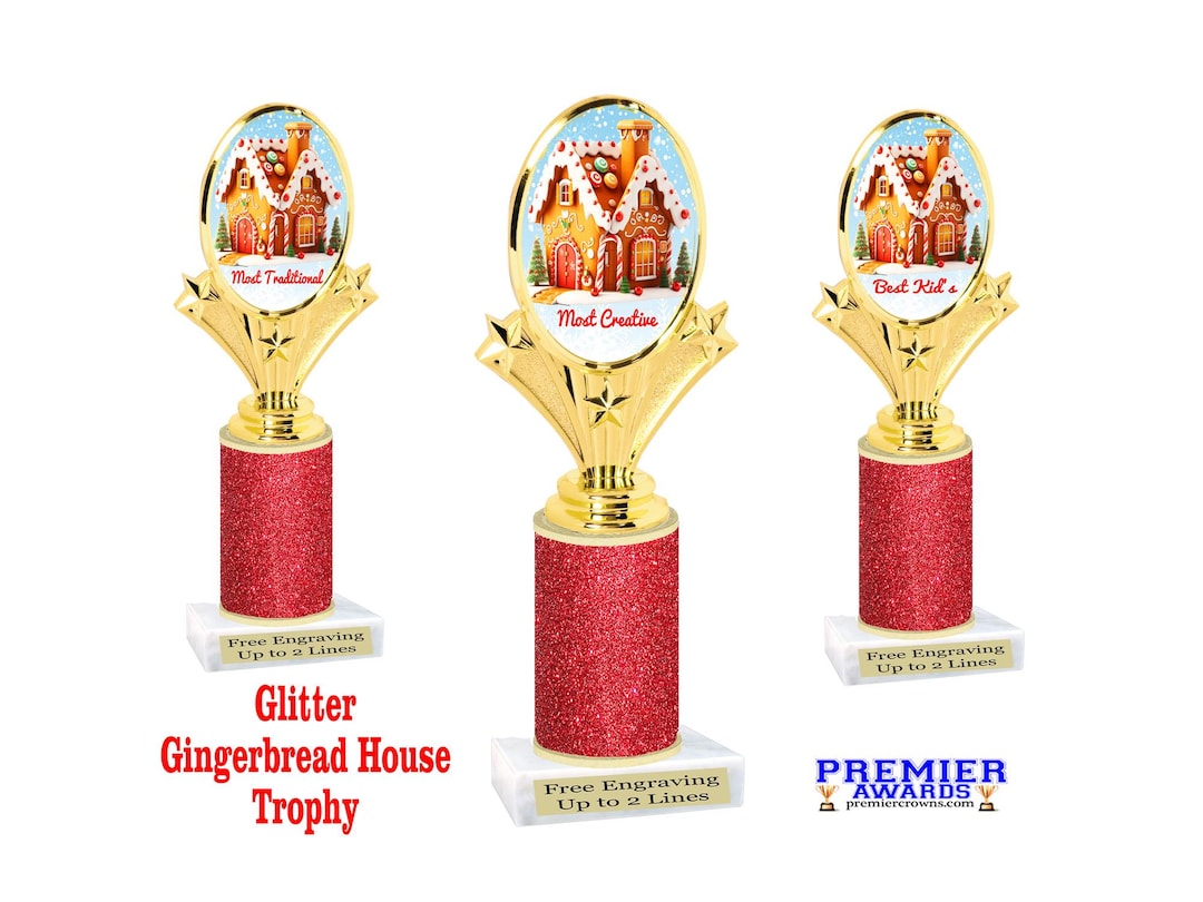 Gingerbread House Contest Trophy. Great for Your Gingerbread Decorating ...