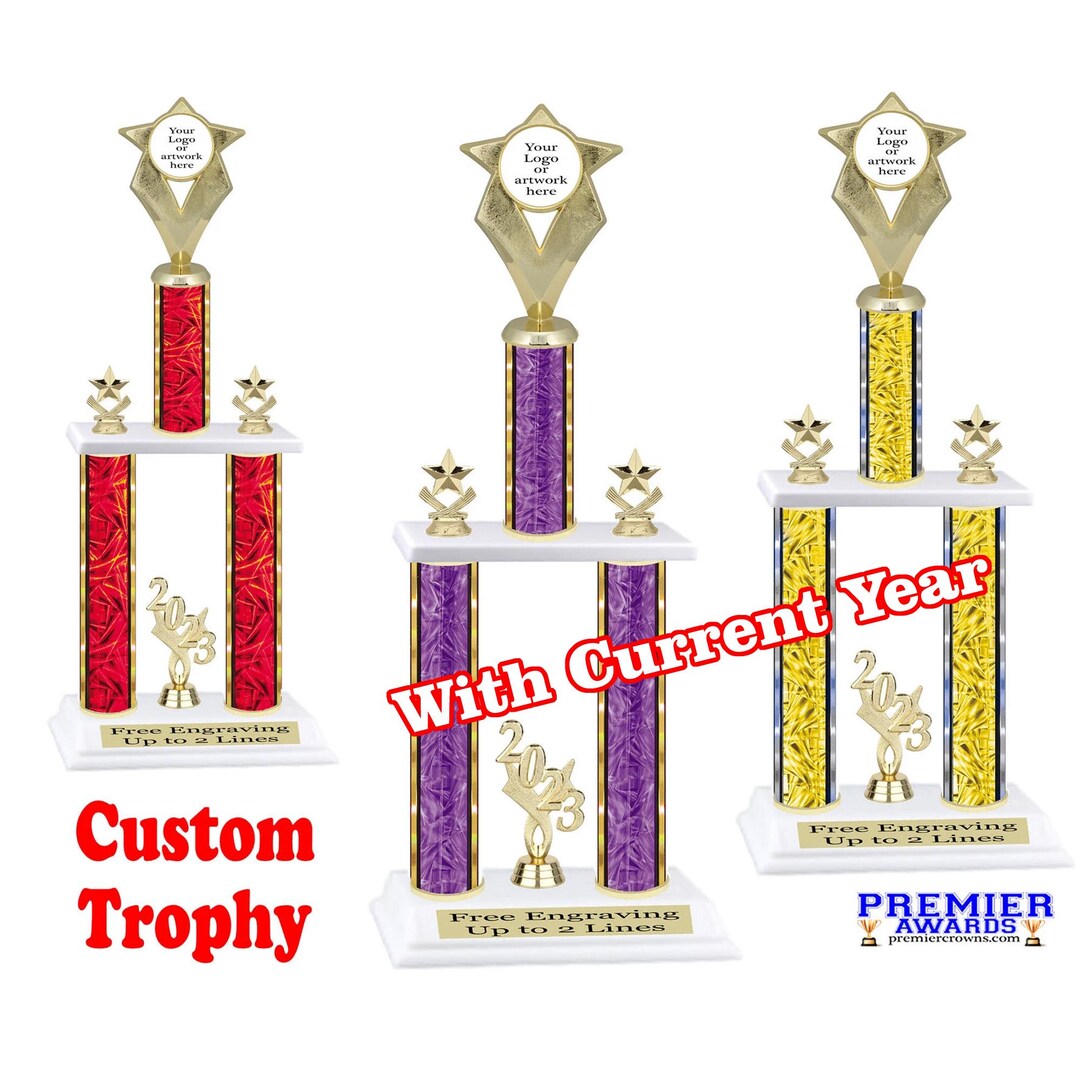 Custom 2-column Trophy. Available in 3 Trophy Heights & Choice of ...