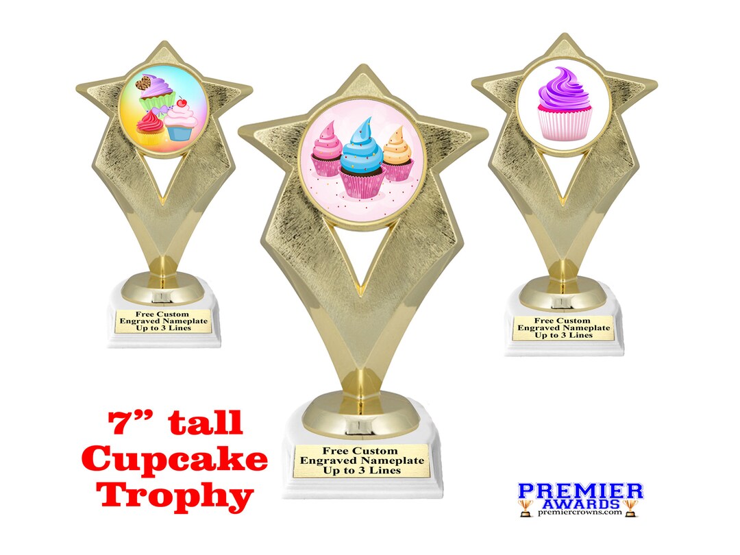 Cupcake Theme Trophy. Choice of 9 Designs. Great for Your Cupcake Wars ...