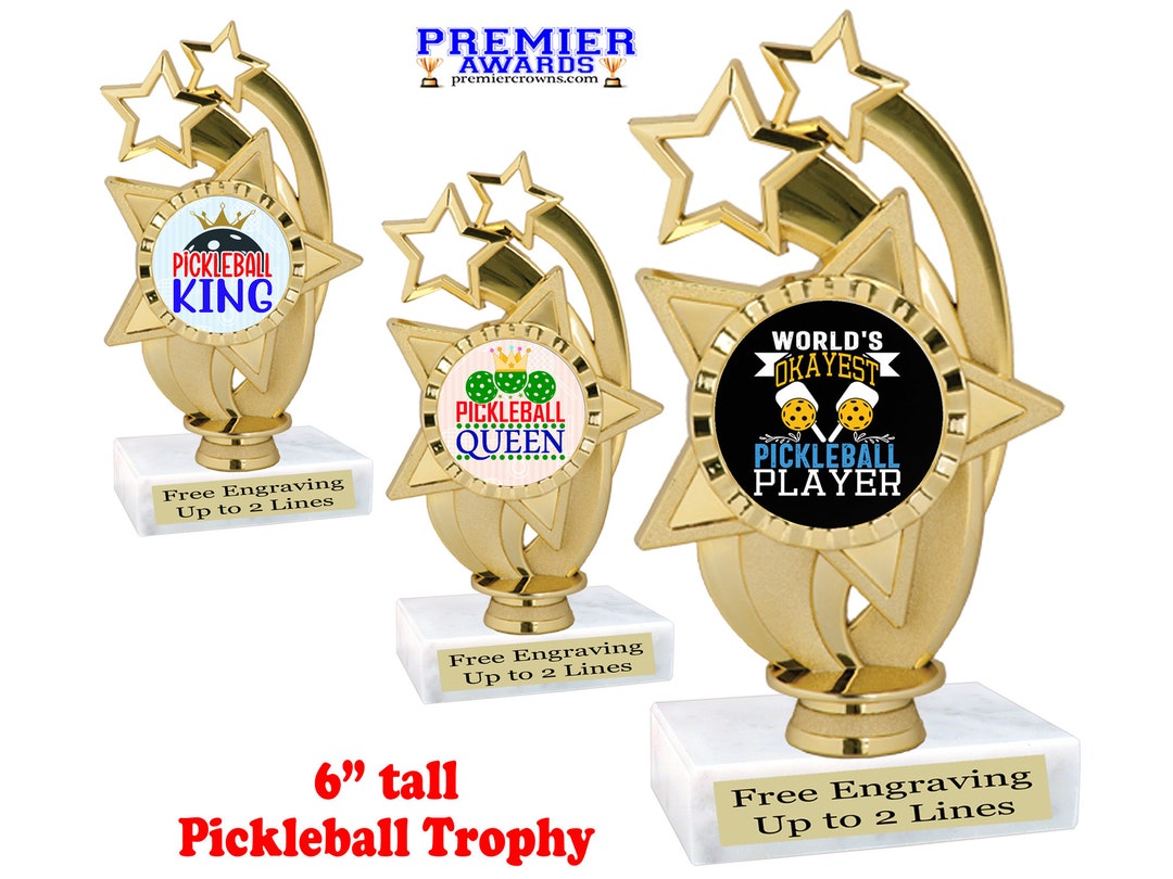 Pickleball Trophy. Great Award for Sports Leagues, Recreational ...