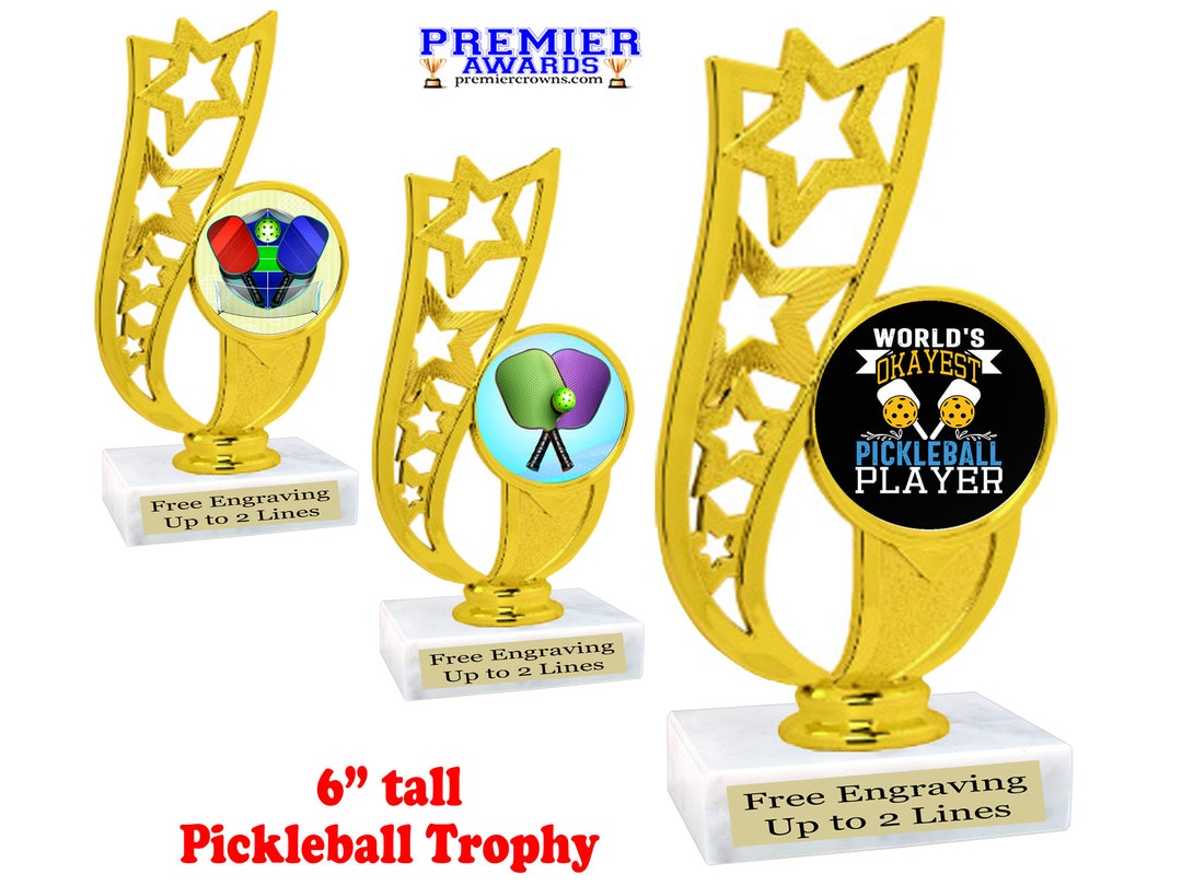 Pickleball Trophy. Great Award for Sports Leagues, Recreational ...
