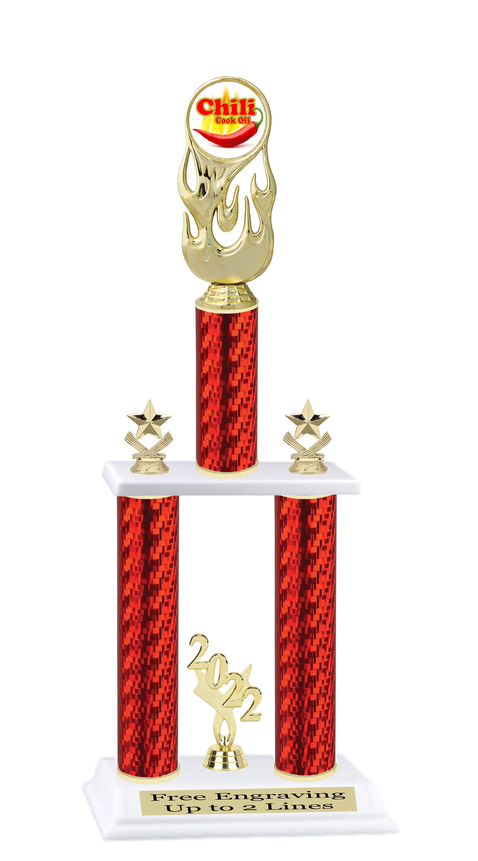Chili Themed 2-column Trophy With Choice of Column. Available | Etsy