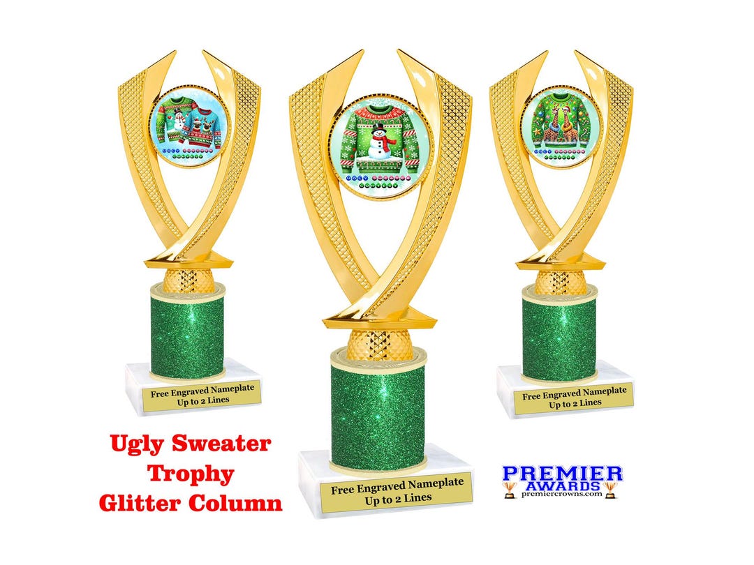 Ugly Sweater Themed Trophy. Add Some Bling to Your Event With This ...