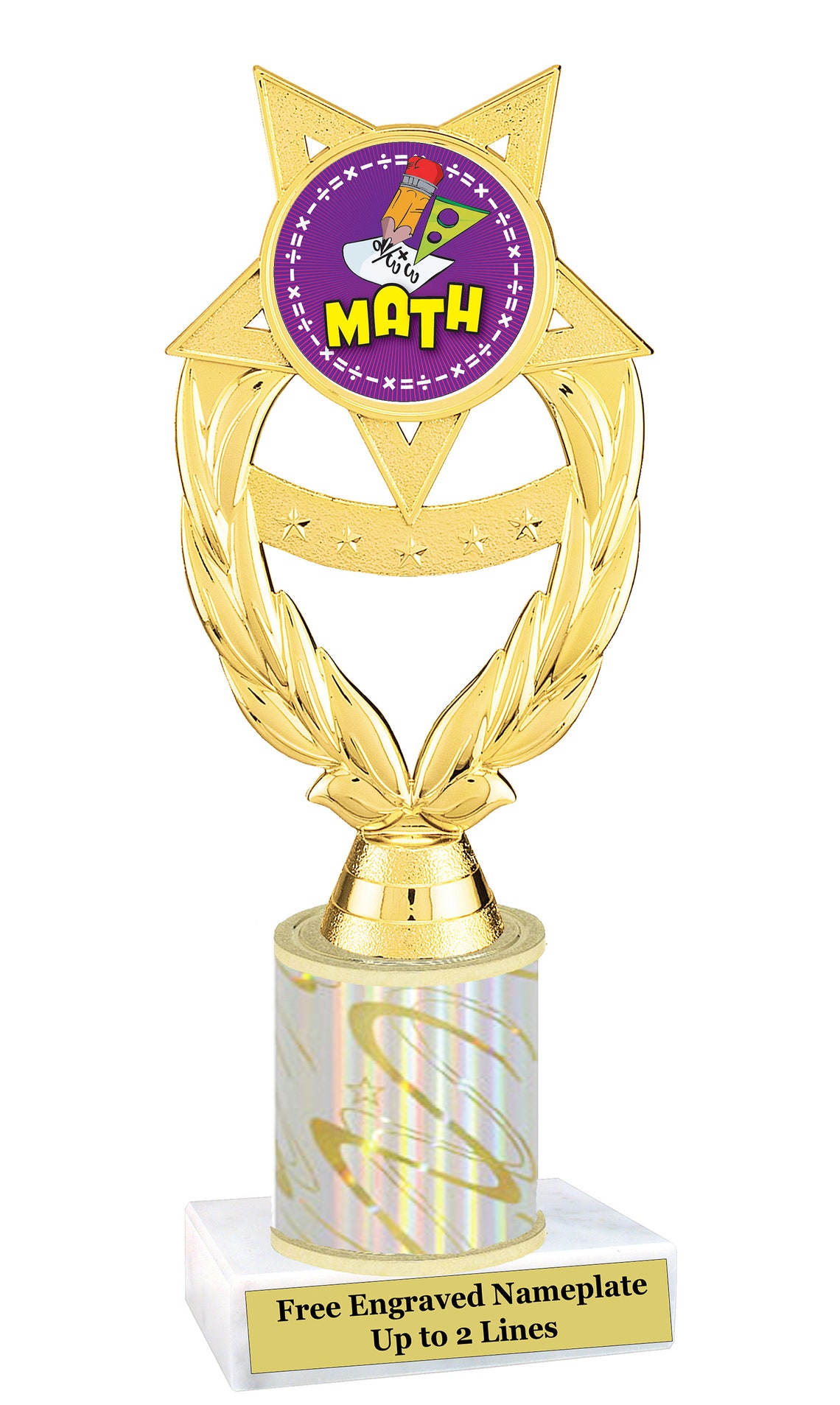 Math Theme Trophy. Great Award for Schools, Contests, Competitions ...