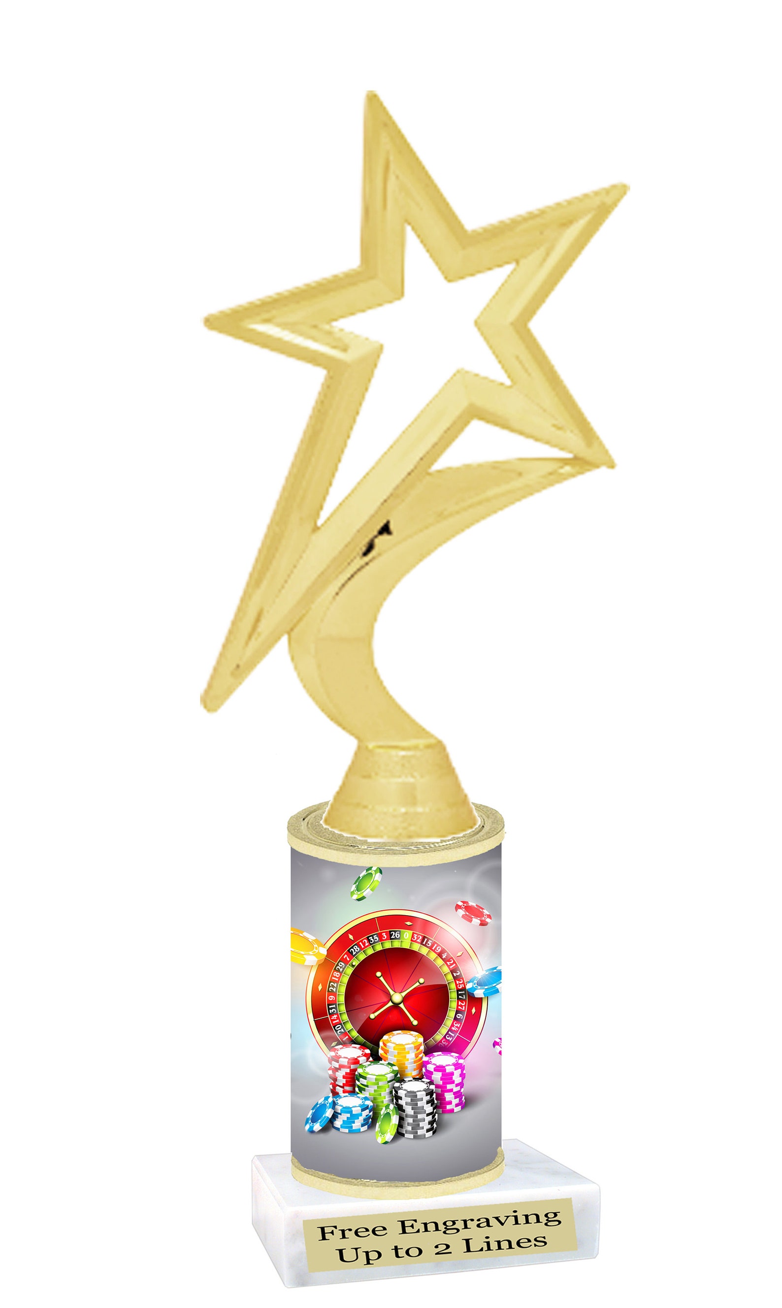 Casino Theme Trophy. Great Trophy for Your Next Family Game - Etsy