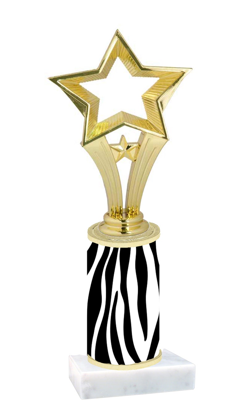 Animal Print Trophy With Choice of Figure. Numerous Trophy Heights ...