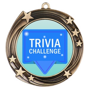Trivia Medal. Great Trophy for Your Next Family Game Night And/or ...
