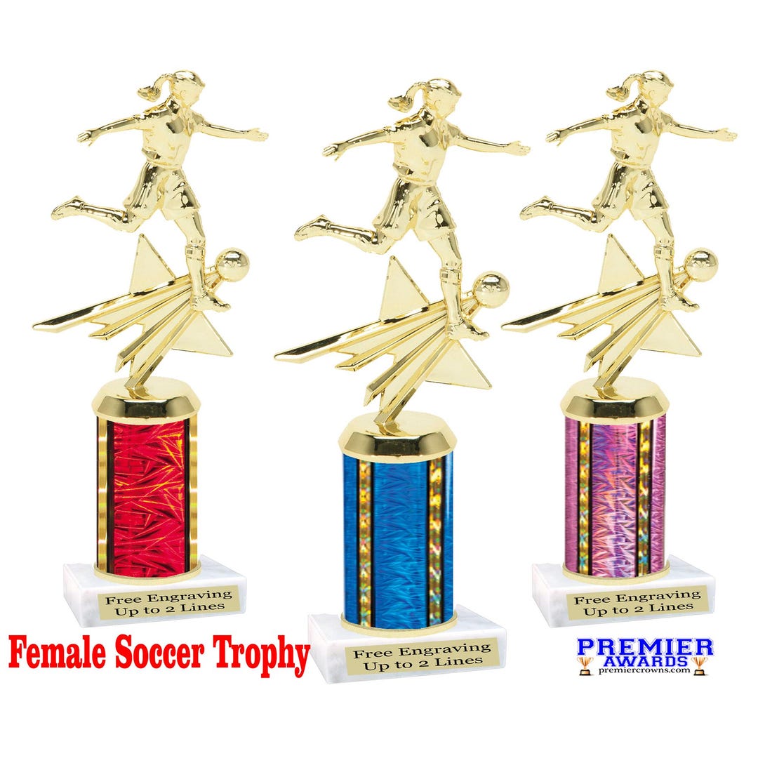 Female Soccer Star Trophy. Great Trophy for Your Soccer Team ...