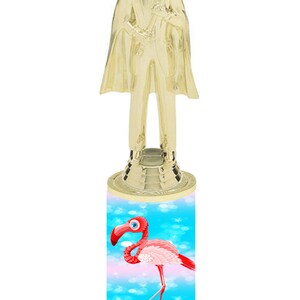 Flamingo Theme Trophy With Choice of Figure. Numerous Trophy Heights ...