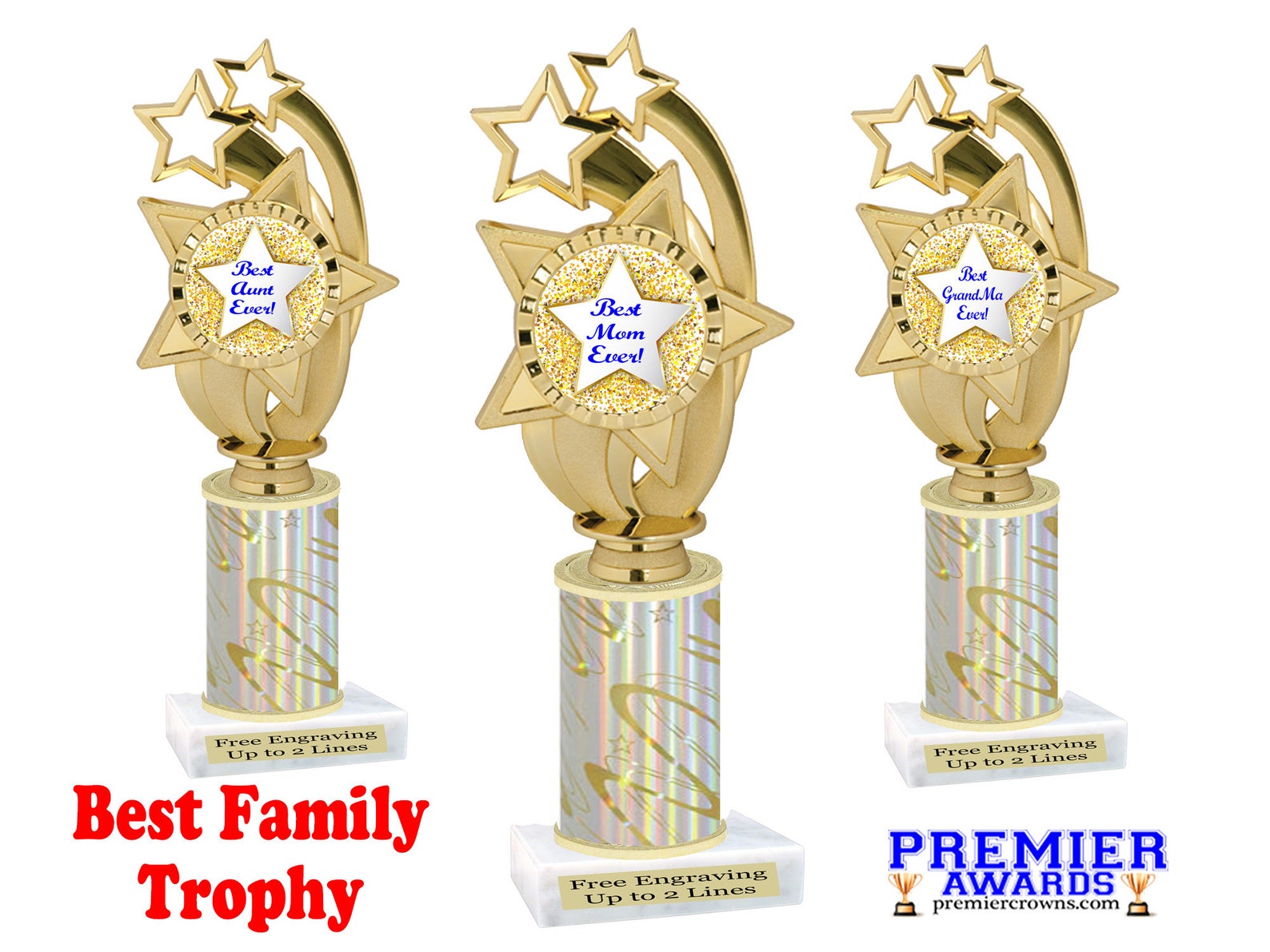 Best family Theme Trophy. Best Awards for Family | Etsy