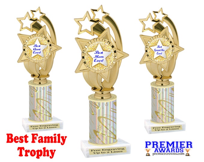 Best family Theme Trophy. Best Awards for Family - Etsy