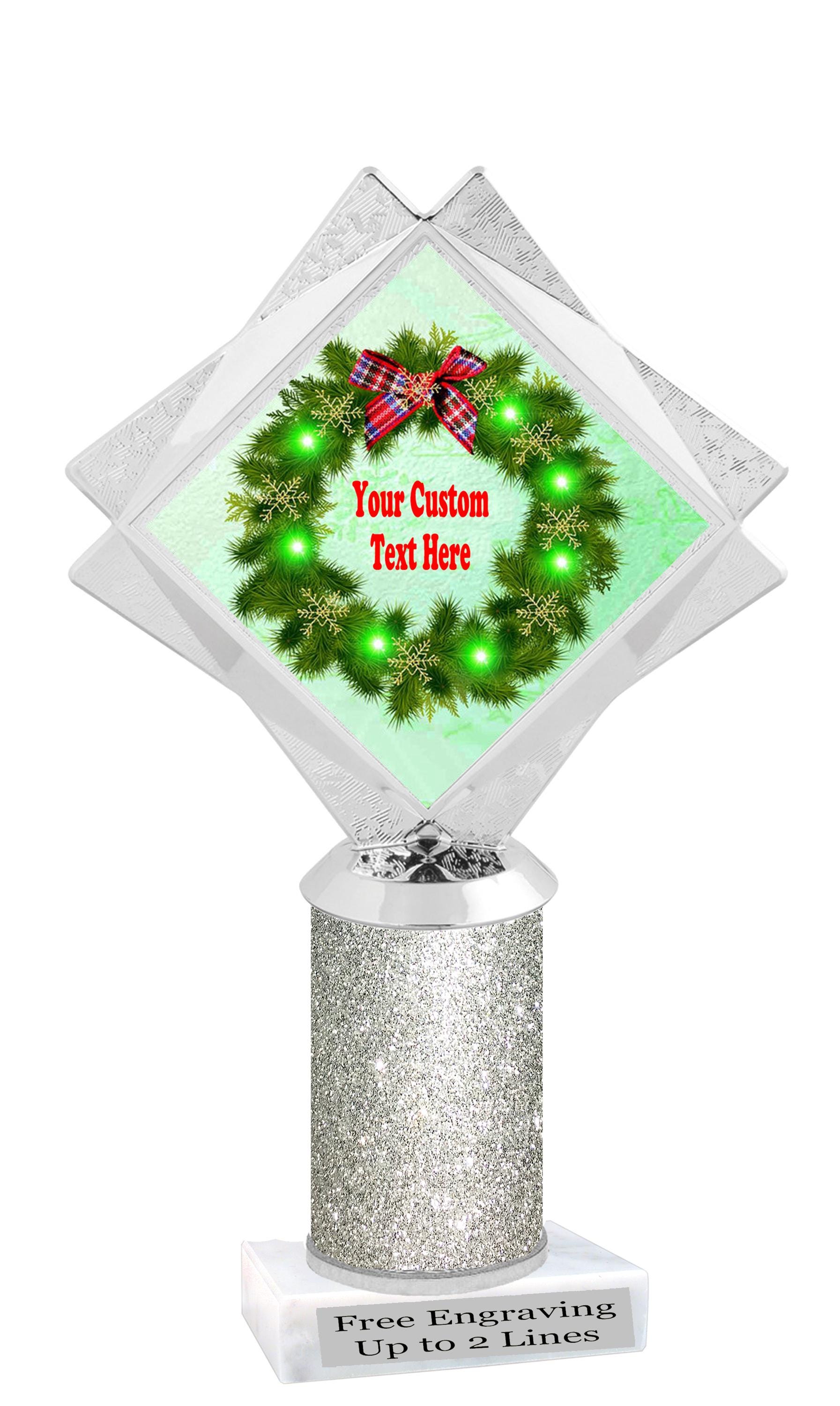 Glitter Custom Holiday Trophy. Great Trophy for Your Holiday Events ...