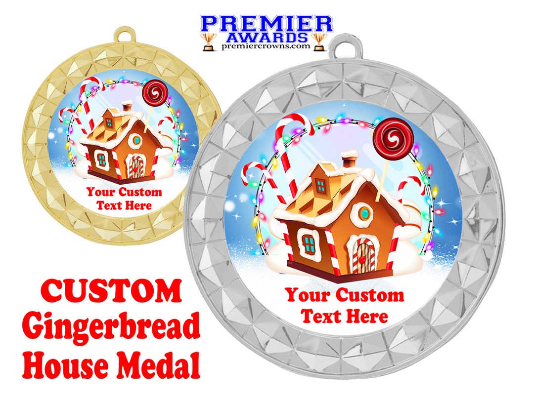 Custom Gingerbread House Medal. Great Award for Those Holiday Baking ...