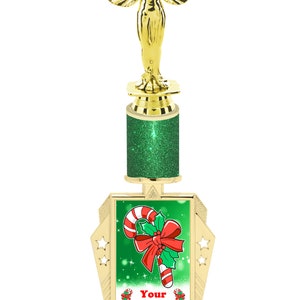 Custom Candy Cane Trophy. Great Trophy for Your Holiday Events ...