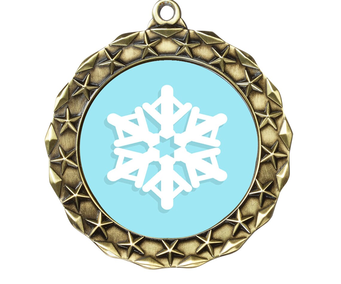Snowflake Medal. Great for those Holiday contests Holiday | Etsy