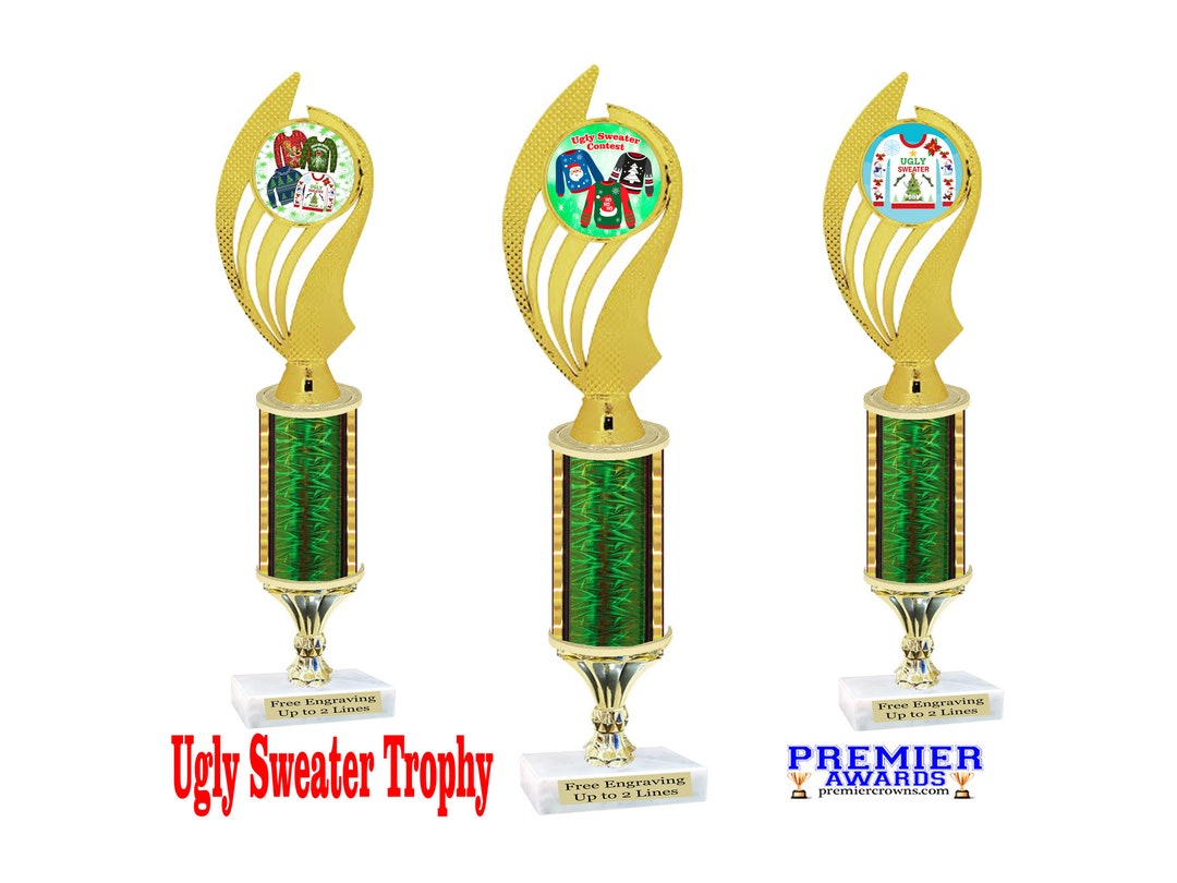 Ugly Sweater Theme Trophy With Choice of Artwork-great Trophy to ...