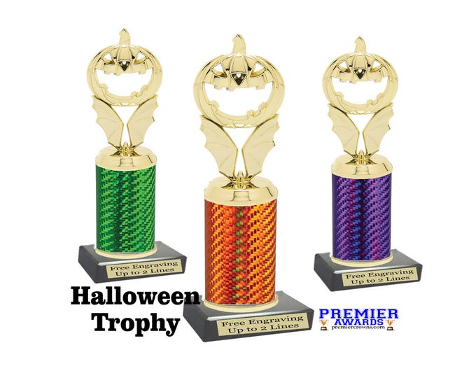 Gold/silver/bronze Tombstone Trophy Winner - Halloween Skeleton Party ...