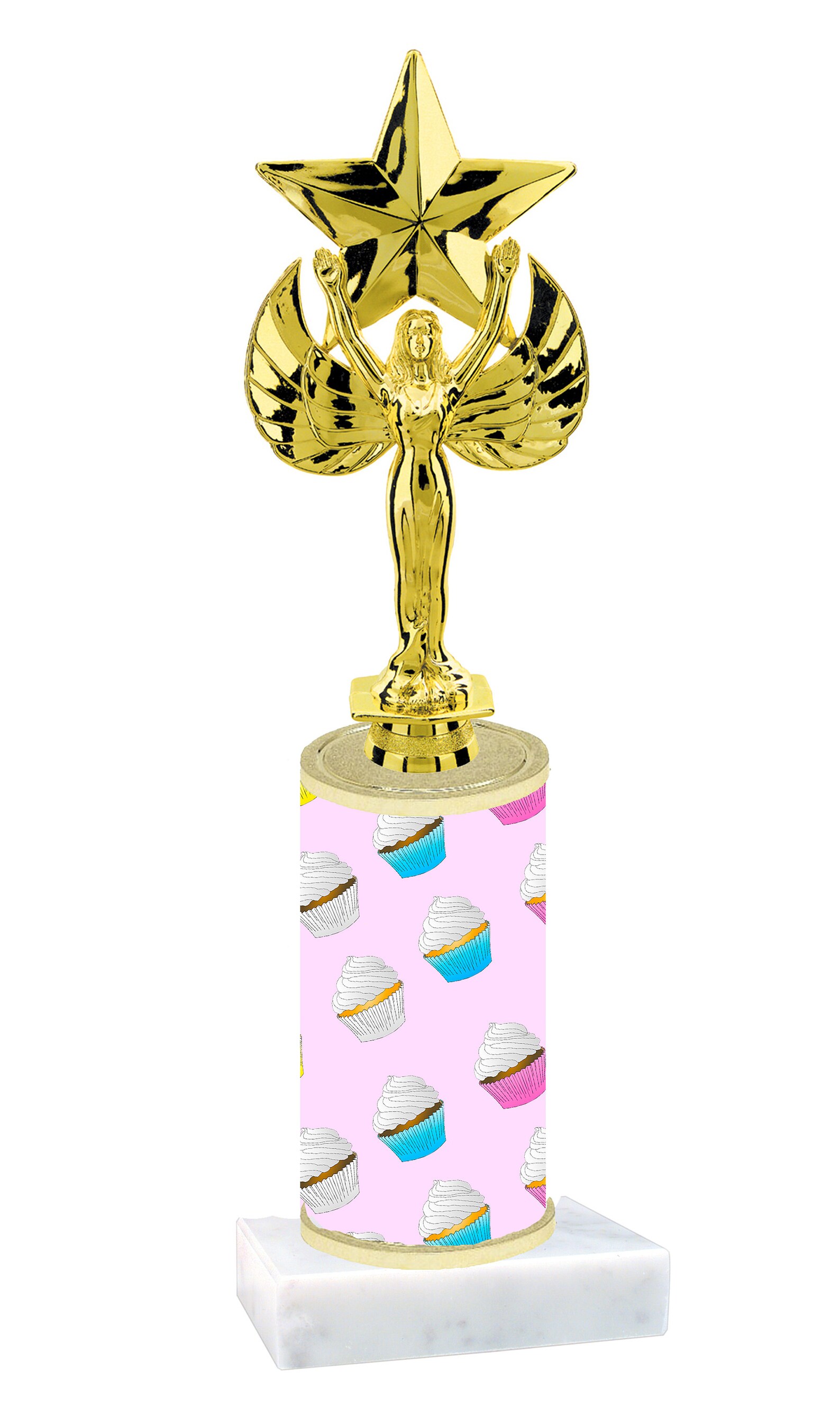 Cupcake Theme Trophy With Choice of Figure. Numerous Trophy | Etsy