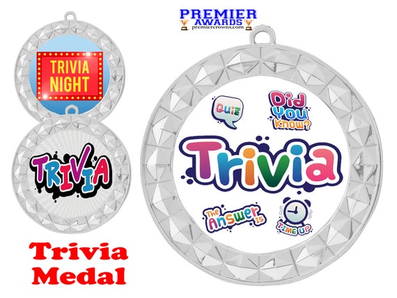 Memorabilia Trivia Medal Great trophy for your next family game night ...