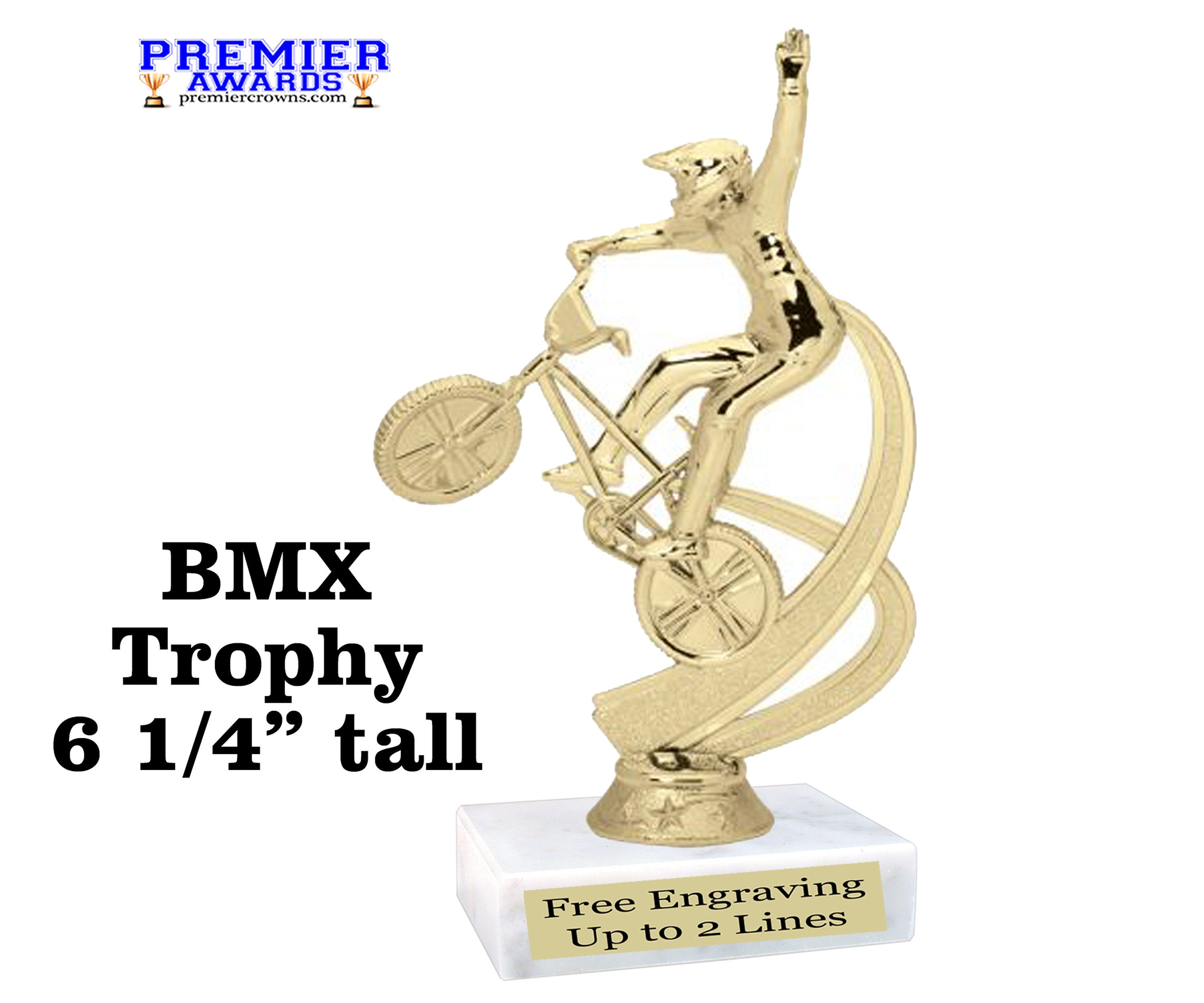 BMX Trophy. Great Trophy for Your Competitions Clinics or - Etsy