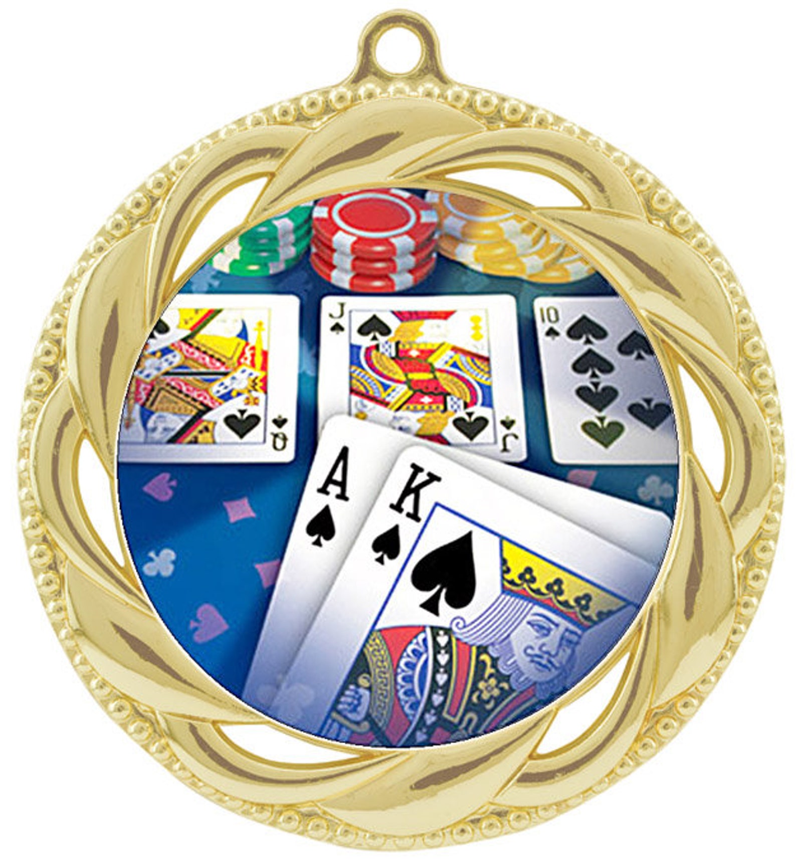 Poker Medal. Choice of 5 Designs With Free Engraving. Great Award for ...