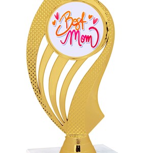 Super Mom - Best Mom Theme Trophy. 6" Tall Trophy With Choice of Art ...