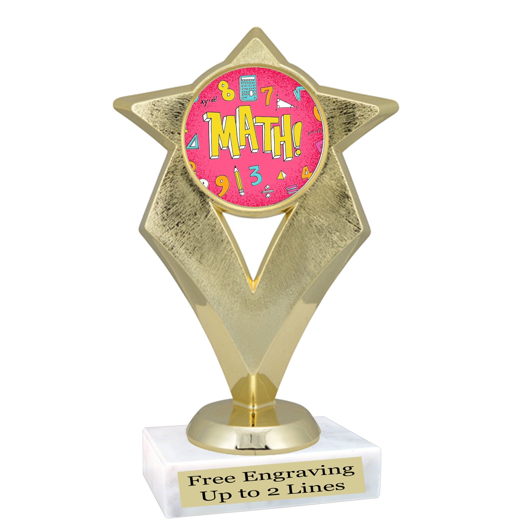 Math Theme Trophy. Great Award for Schools Contests - Etsy UK